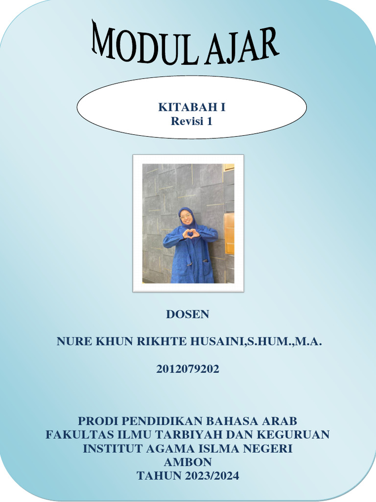Materi Dasar Kitabah Bahasa Arab | PDF