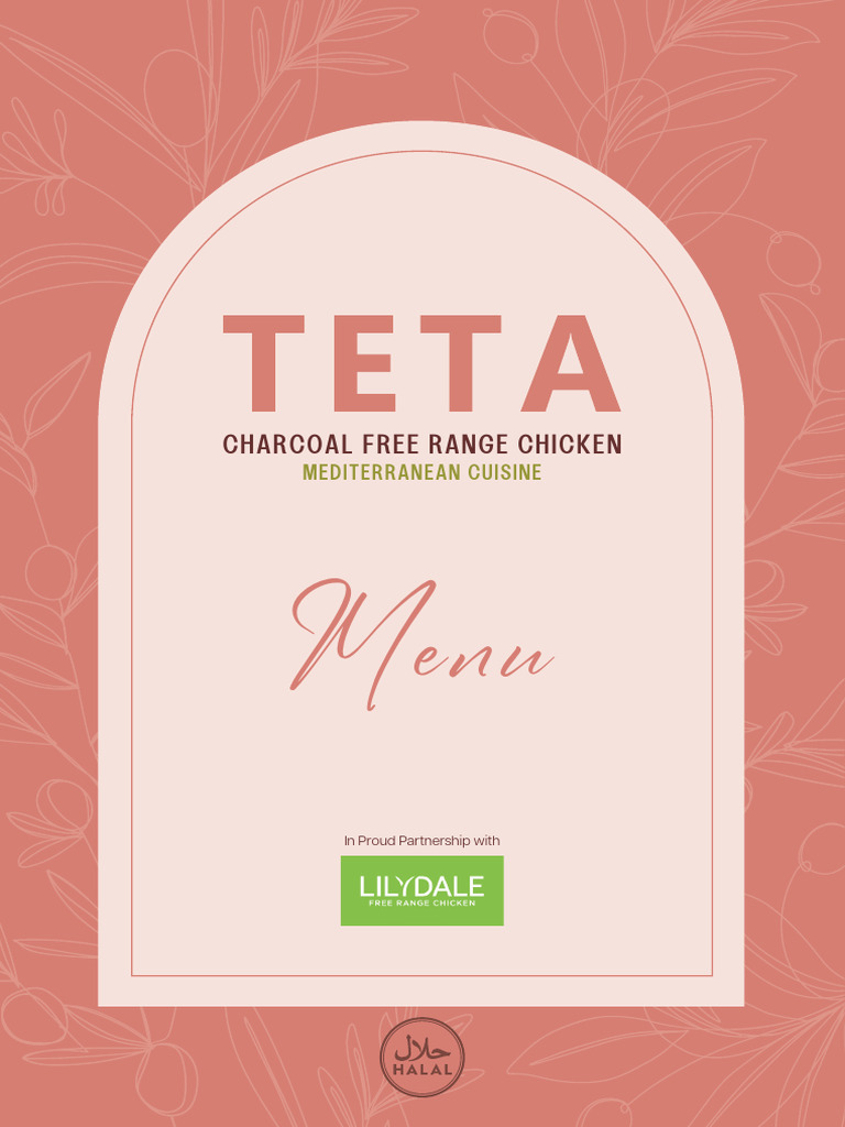 Teta Menu | PDF | French Fries | Mediterranean Cuisine