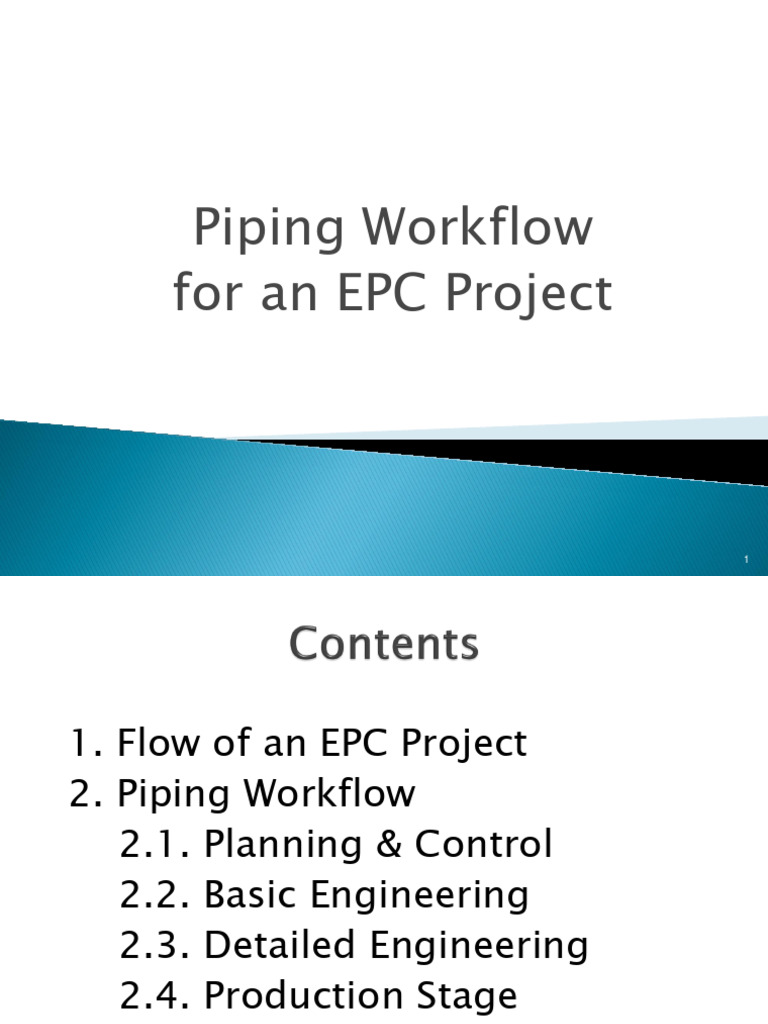 04 - Piping WorkFlow | PDF | Engineering