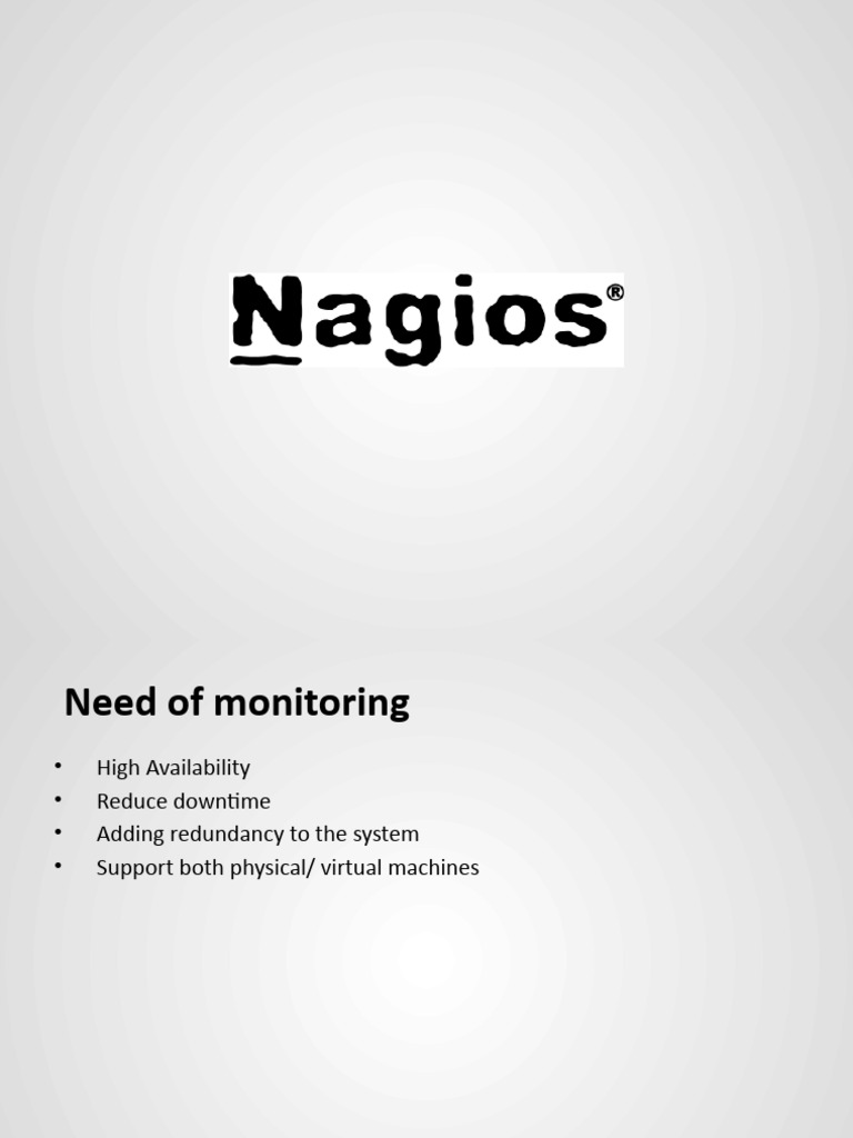 Nagios PPT | PDF | Apache Http Server | System Software