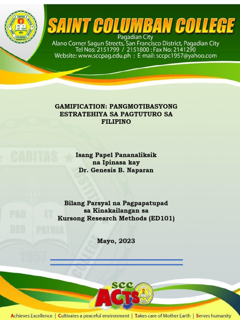 ED 101 Concept Paper | PDF