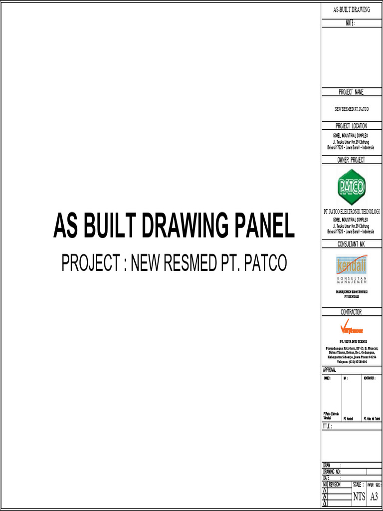 As-Built Drawing New ResMed Patco | PDF