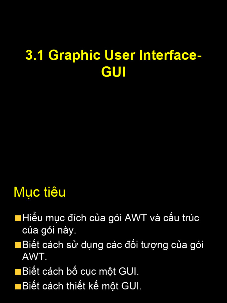3.1- GUI | PDF