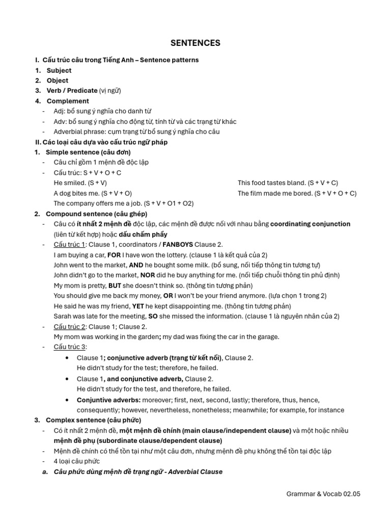 Sentences, Verb With Prep | PDF | Clause | Semantic Units