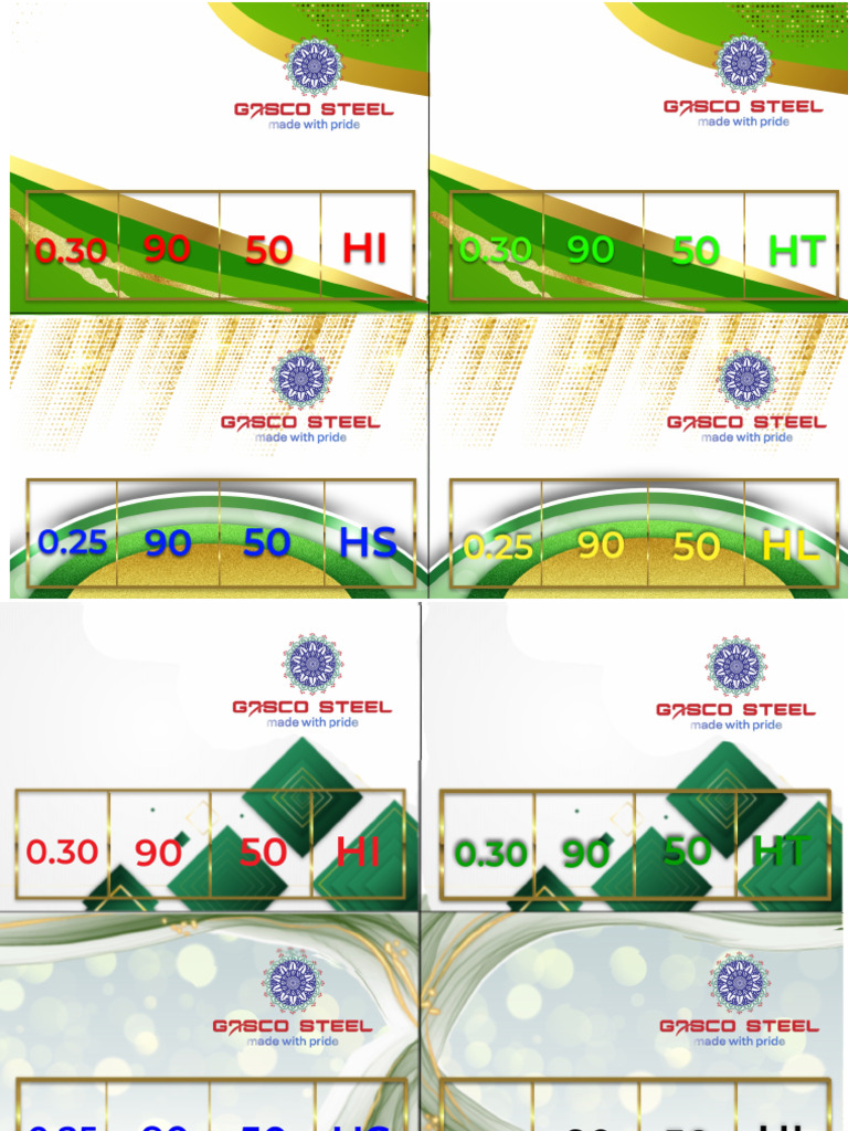 Sticker Konsep Hijau Emas | PDF