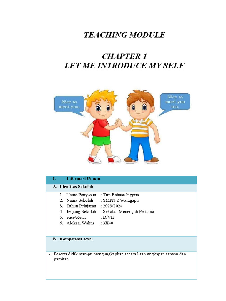 Modul Ajar Bing | PDF