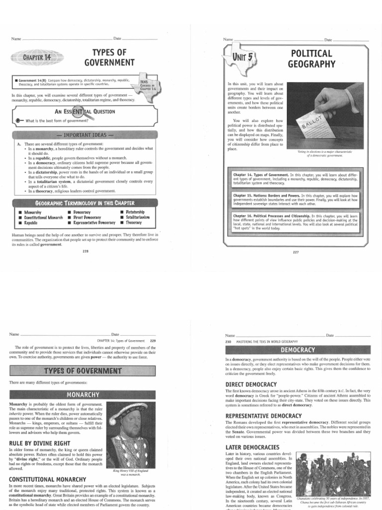 Types of Government Systems | PDF