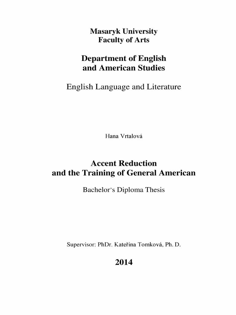 Accent Reduction and The Training of General American Archive | PDF ...