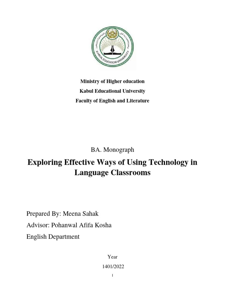 Monograph (1) | PDF | Educational Assessment | Learning