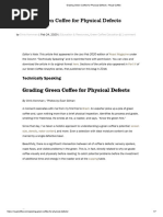 Green Coffee Defect Classification Guide | PDF | Coffee | Food Industry