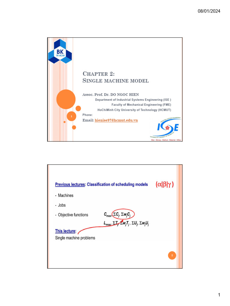 Chapter 2. Single Machine Model | PDF | Computational Science ... Chapter 2. Single Machine Model | PDF | Computational Science ...