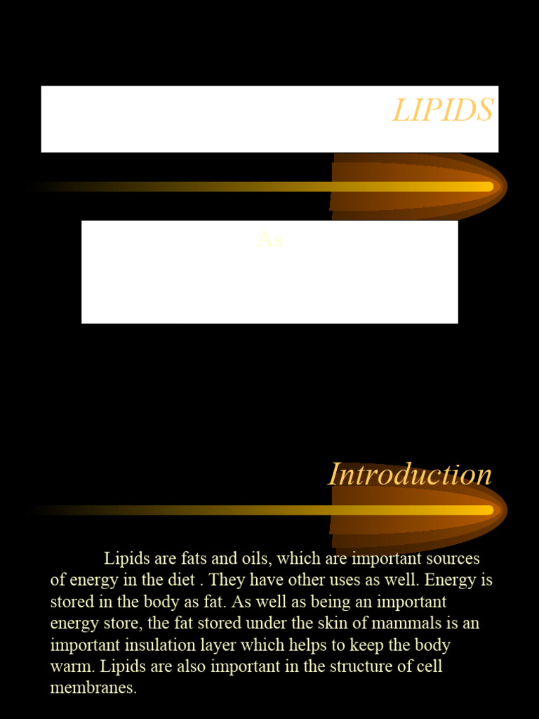 2-Lipids Presentation | PDF