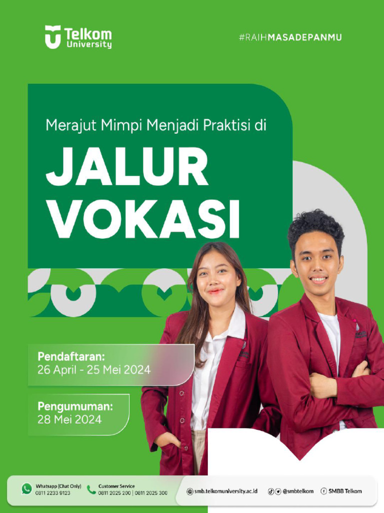 Brosur-Jalur-Vokasi-Mei-Telkom-University-2024 | PDF
