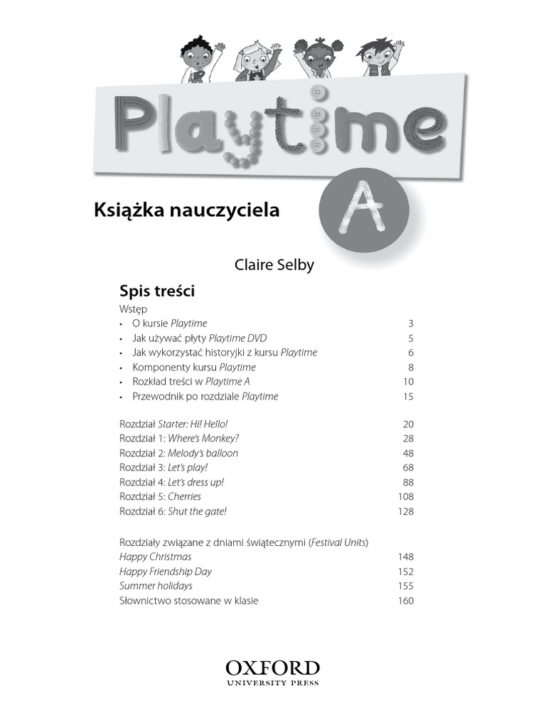 Playtime a Ksiazka Nauczyciela | PDF