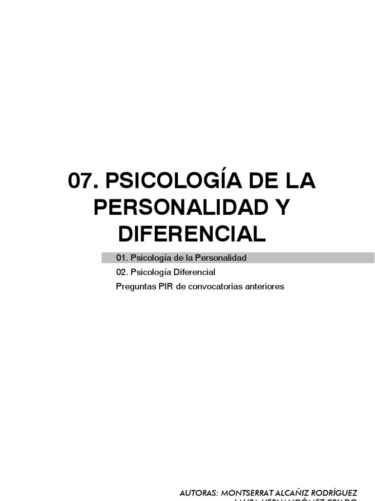 Pir Pdad - Dif CEDE | PDF | Temperamento | Sicología