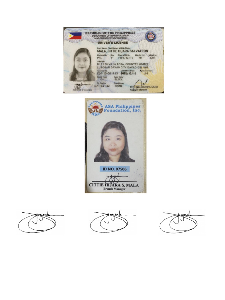 VALID ID WITH SIGNATURE | PDF