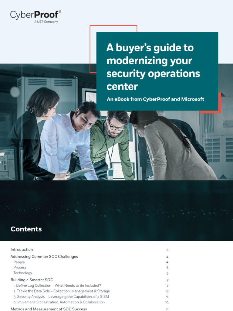 A Complete Guide To Modernizing Your Security Operations Center 15pg Pdf Cloud Computing