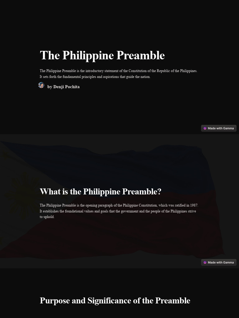 The Philippine Preamble | PDF | Dignity | Social Justice