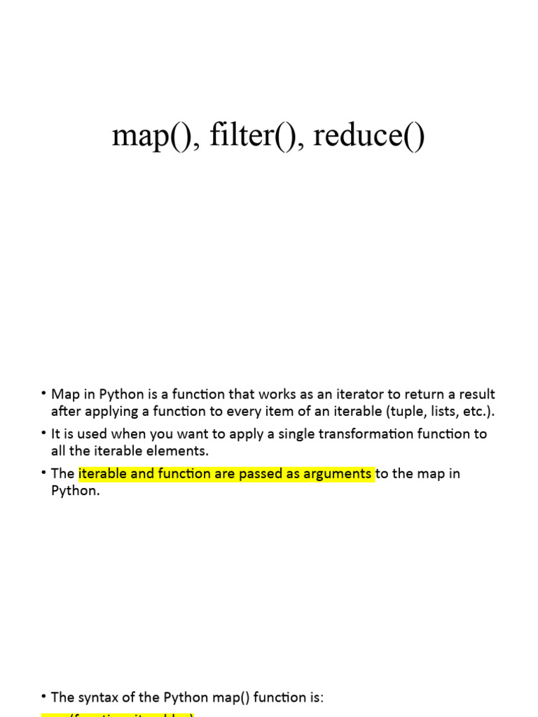 Map, Filter, Reduce | PDF | Computing | Mathematical Logic