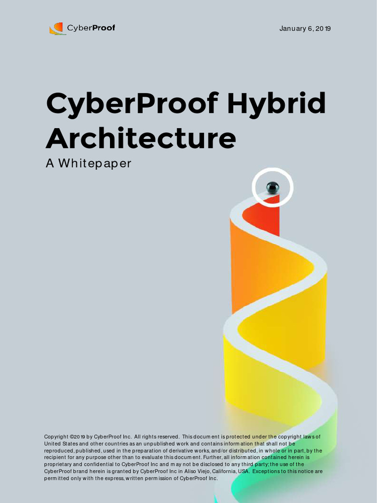 CyberProof Hybrid Architecture WP - 190109 - 8pg | PDF | Cloud ...