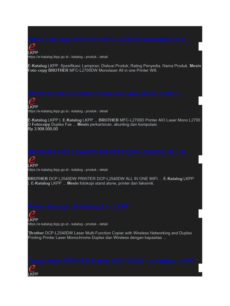 Mesin Foto Copy BROTHER MFC | PDF