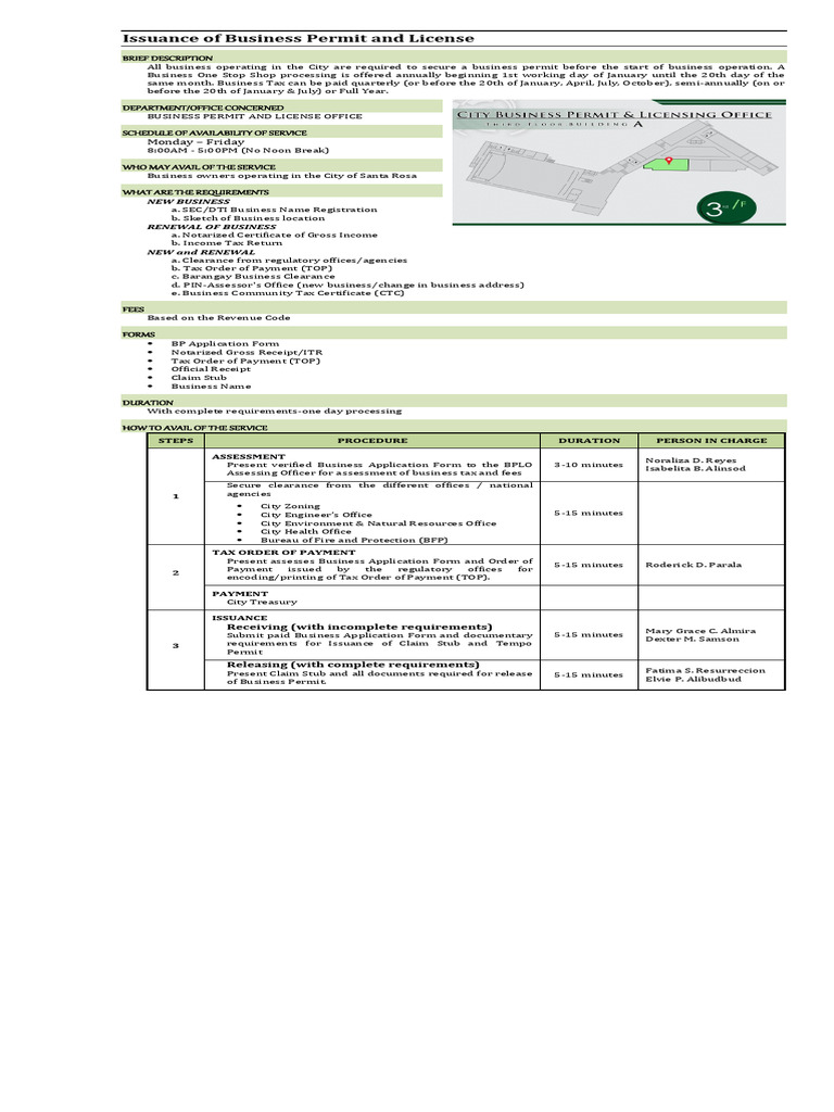 City Business Permit & Licensing Office | PDF | Taxes | Business