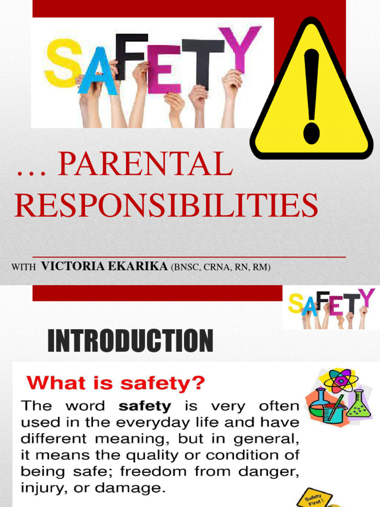 Safety, Parental Responsibilities | PDF | Safety | Violence