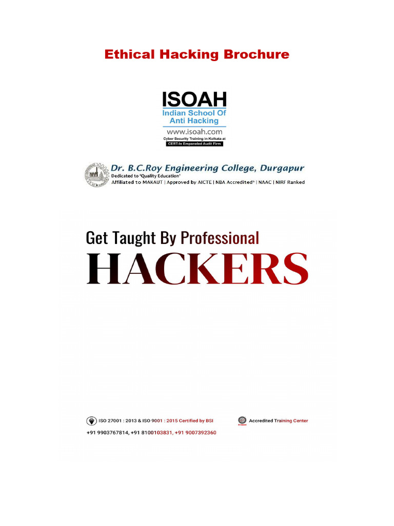 Ehical Hacking CSE | PDF | Security | Computer Security