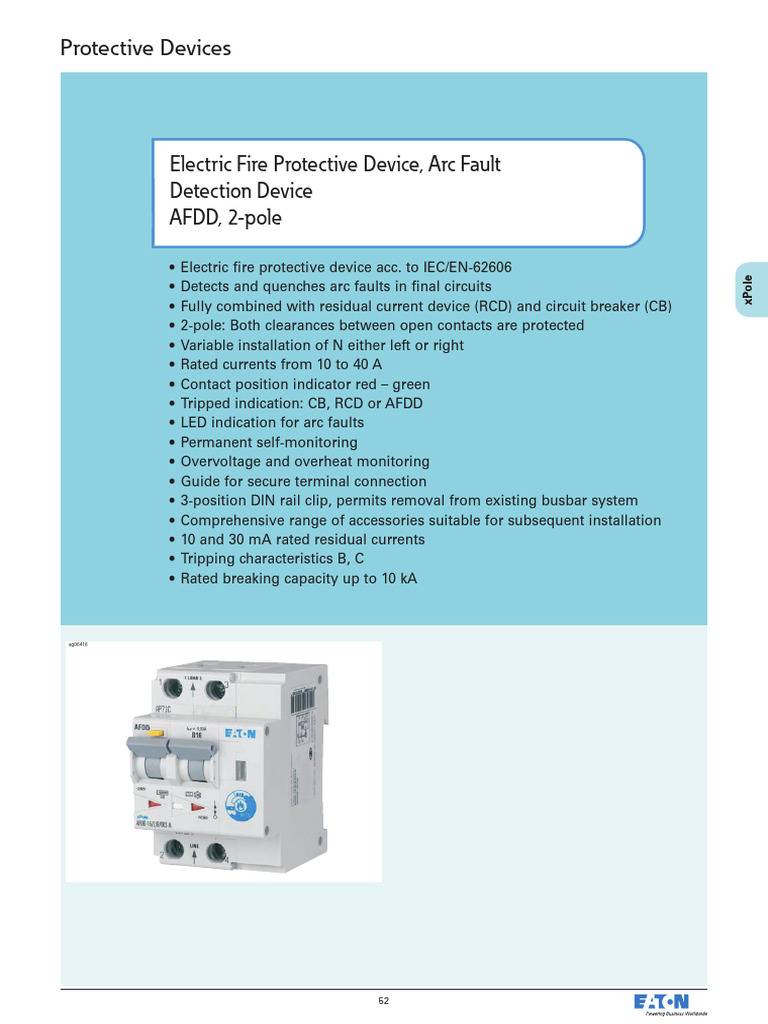 AFDD Arc Fault Protection Device-Product Selection Guide | PDF ...