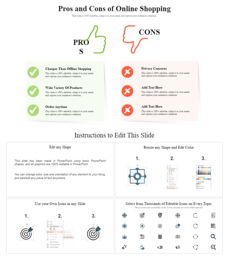 Pros and Cons of Online Shopping WD | PDF | Software | Computing