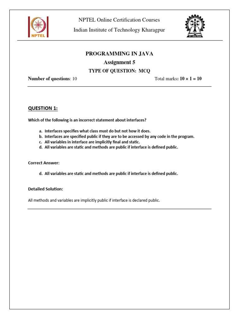 24S - W05 - Final | PDF | Class (Computer Programming) | Interface (Computing)