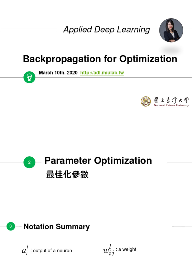 02 Backpropagation For Optimization Download Free Pdf Computational Science Artificial