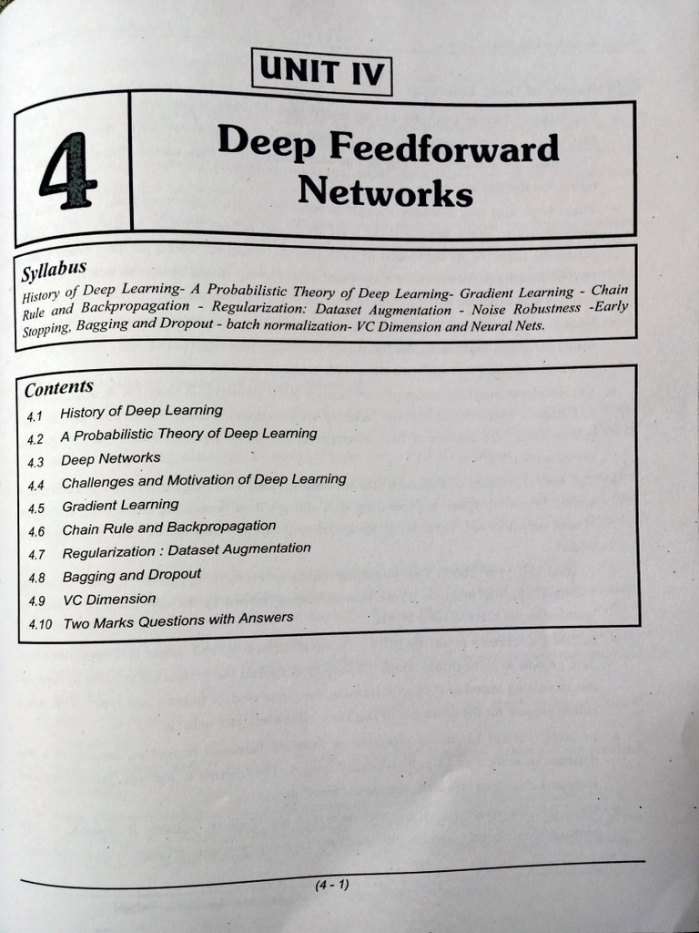 NNDL-unit 4 | PDF