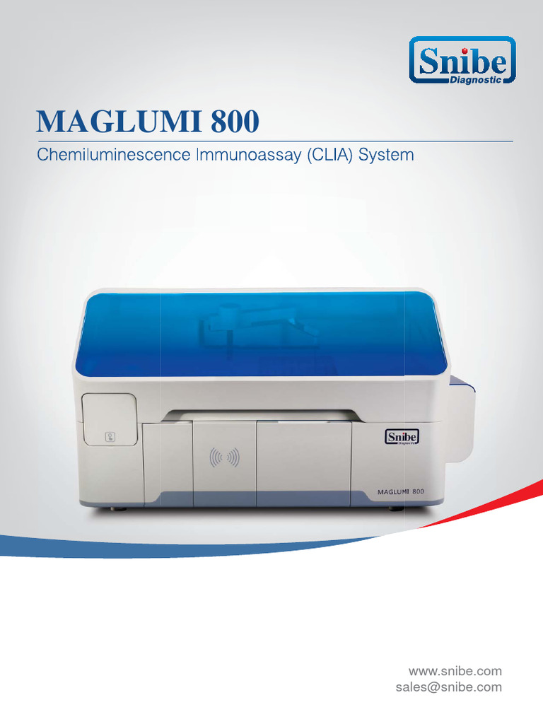 M1003E01 Maglumi 800 190104 1 | PDF | Immunoassay | Chemistry