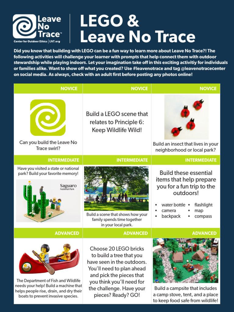 Activity 2 - LEGO & Leave No Trace | PDF