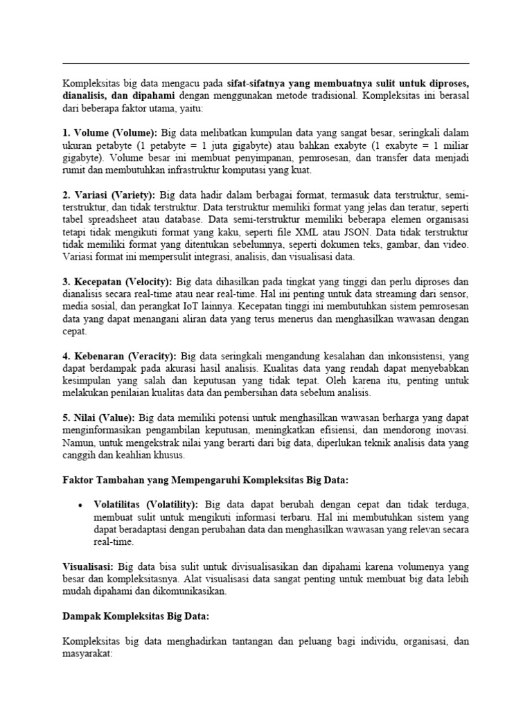 RANGKUMAN Mata Kuliah Big Data | PDF | Komputer