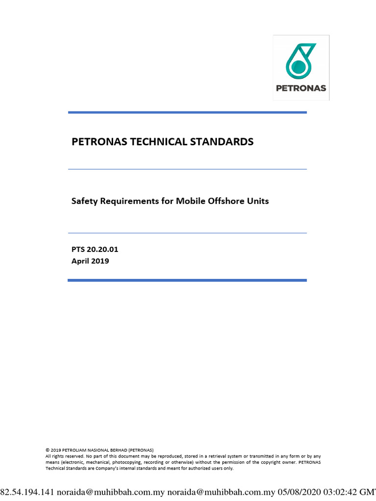 PTS - 202001 Safety Requirements For Mobile Offshore Units | PDF ...