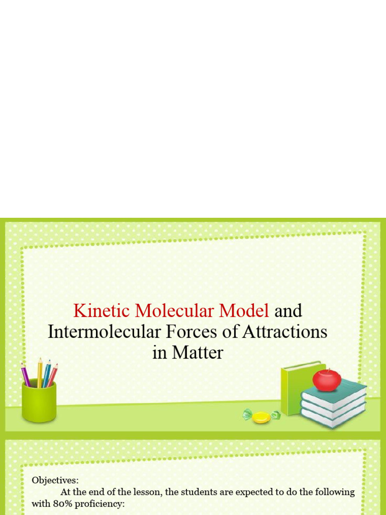 Lesson-1 | PDF | Intermolecular Force | Chemical Polarity