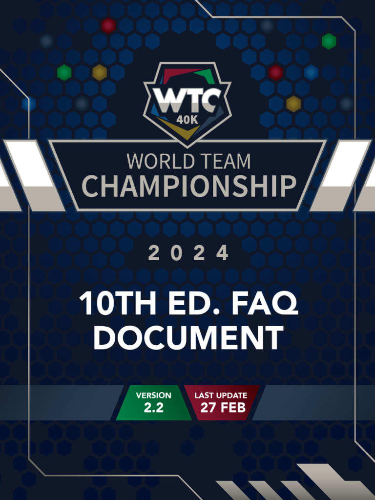 WTC Regle 10eme Edition 2024 | PDF