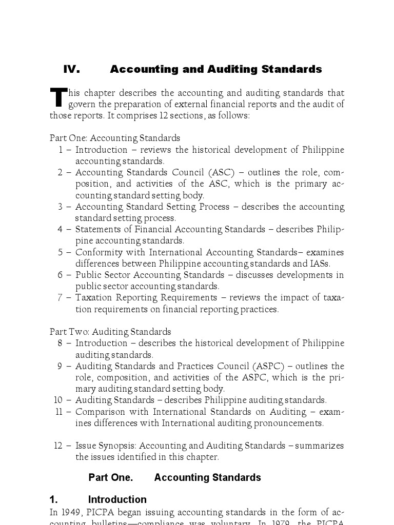 Accounting and Auditing Standard | Download Free PDF | International ...