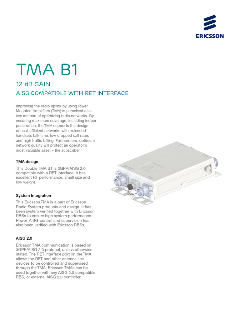 (2100 MHZ) ERICSSON KRY 112 442-6 | PDF | Decibel | Electronics