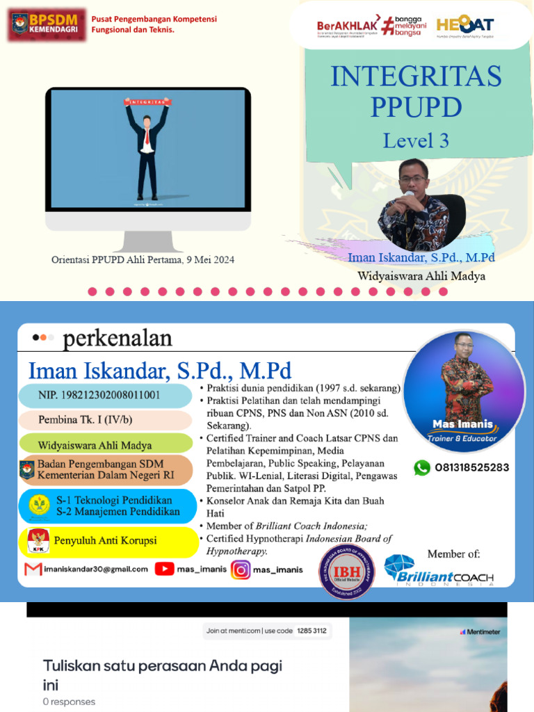 Kompetensi Manajerial - Integritas - Level2 - 9 Mei 2024 | PDF