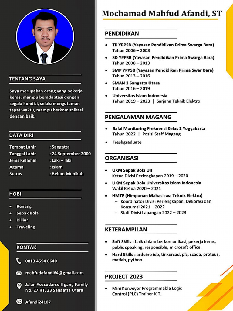 Data Diri Fandi | PDF