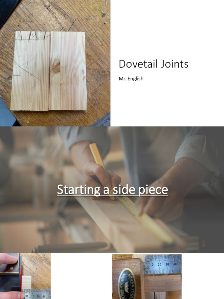 Dovetail Joints Processing | PDF | Tools | Woodworking