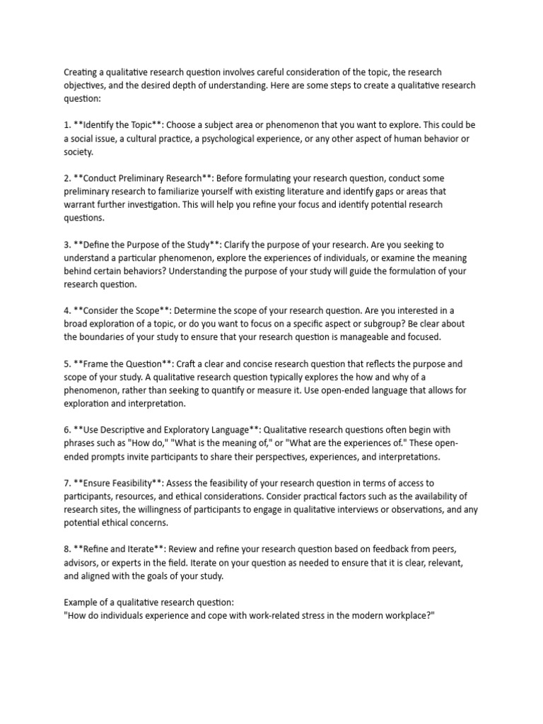 Qualitative | Download Free PDF | Qualitative Research | Experience