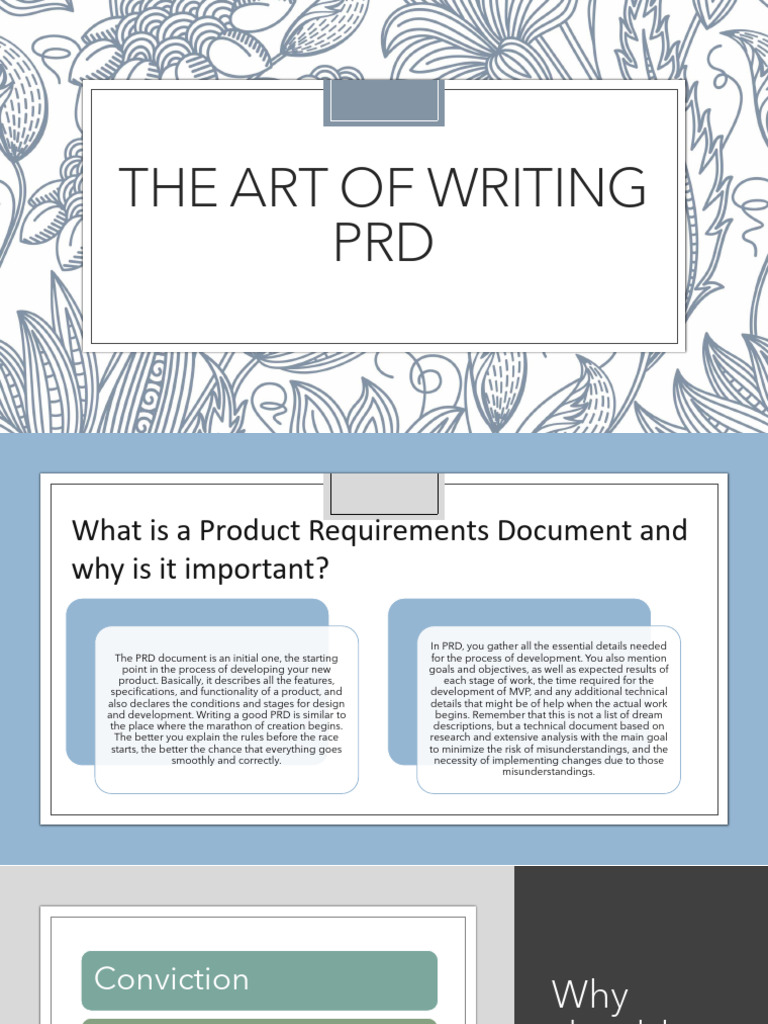 Art of Writing PRD 1667992587 | PDF | Business | Art