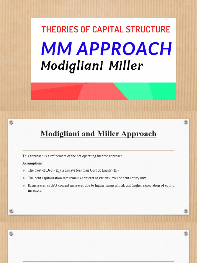 Capital Structure-Mm Approach | PDF