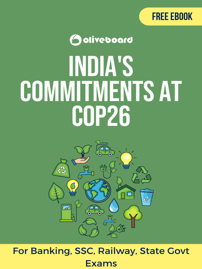 India's Commitments at COP26 | PDF | Emission Intensity | Carbon Dioxide