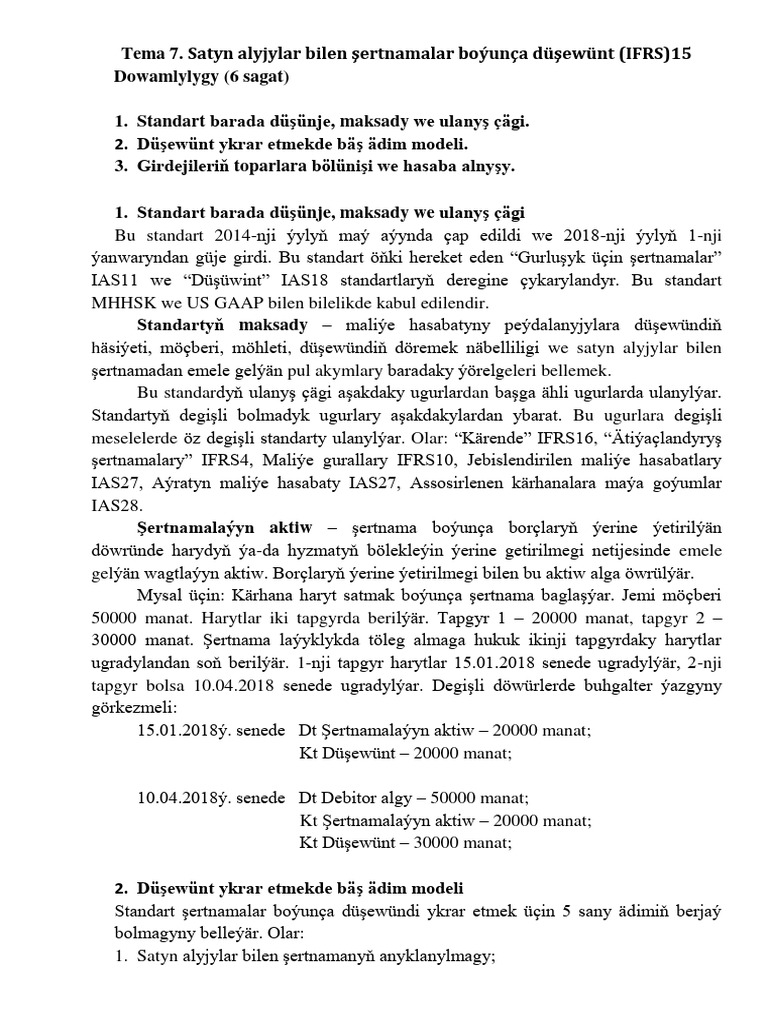 Tema 7 MHHS 15 Satyn Alyjylar Bilen | PDF