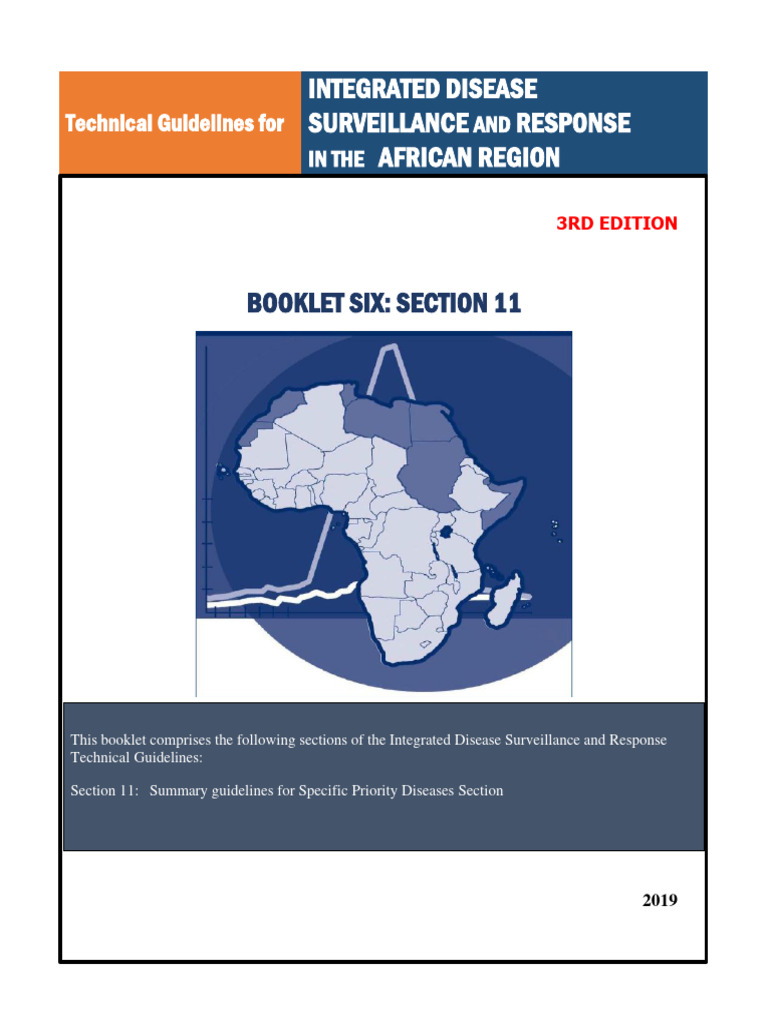 IDSR Technical Guidelines 3rd Ed Booklet 6 | PDF | Hepatitis | Hepatitis B